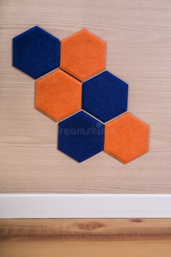 Acoustic panel decoration stock image. Image of rendering - 140817943