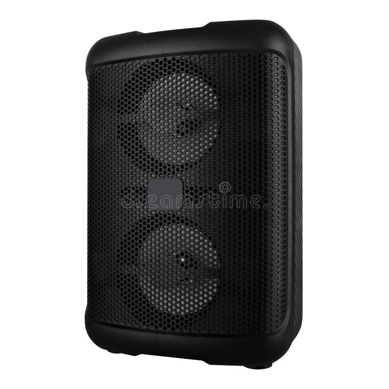 Acoustic Sound System, Speakers, on a White Background Stock Image ...
