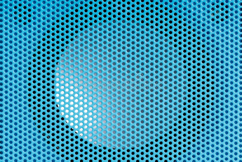 Acoustic Speaker with Blue Mesh. Background for Design Stock Photo ...