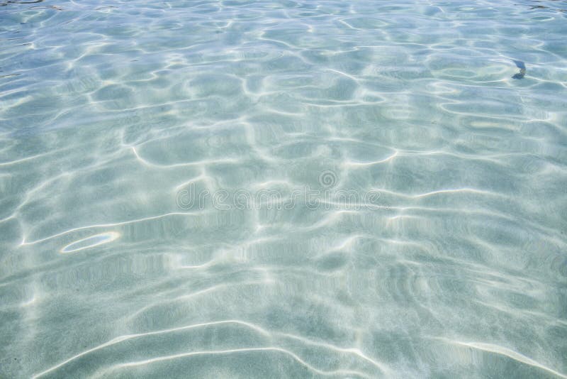 Acqua Di Mare Trasparente E Fondo Sabbioso Bianco Immagine Stock ...
