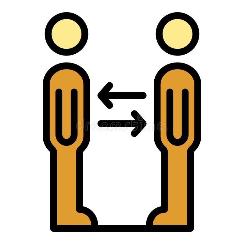 Acquaintance Change Icon Color Outline Vector Stock Vector ...