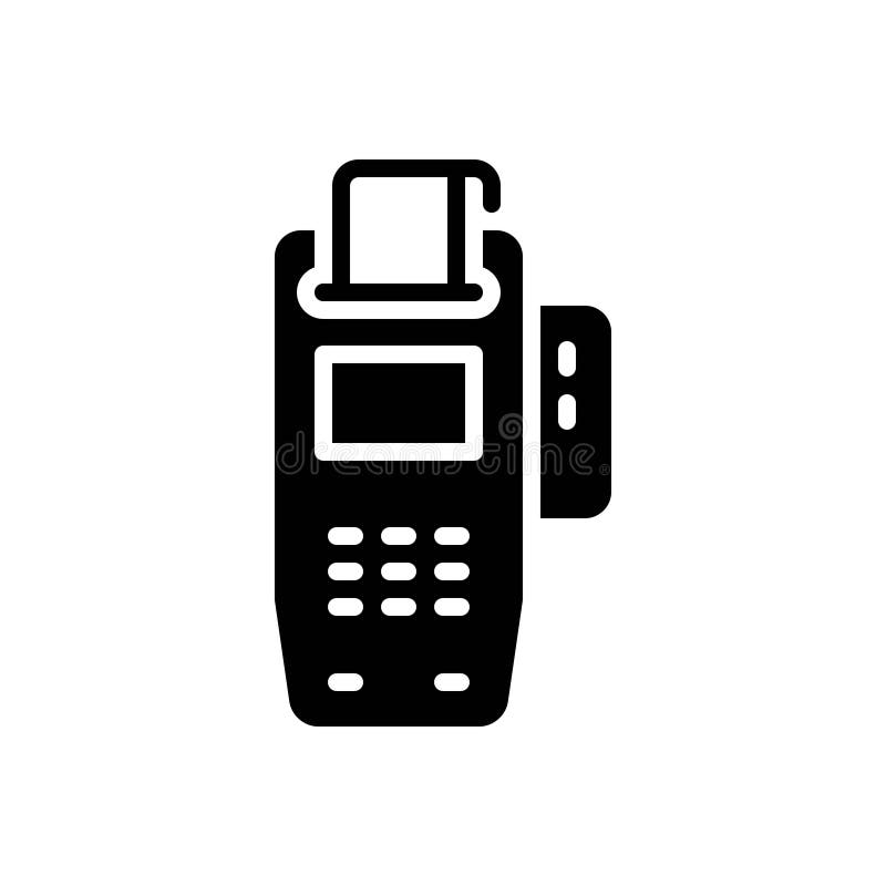 Black Solid Icon for Acquire, Receive and Get Stock Vector ...