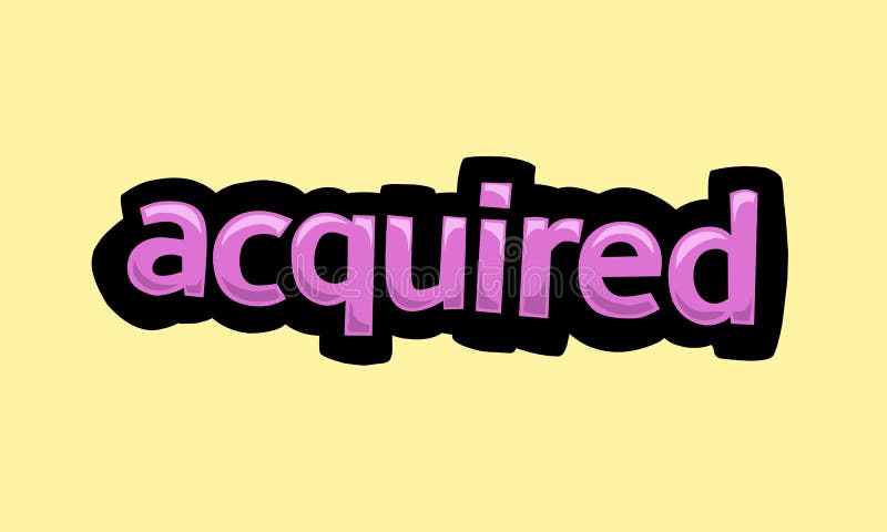 Acquired Writing Stock Illustrations – 158 Acquired Writing Stock ...