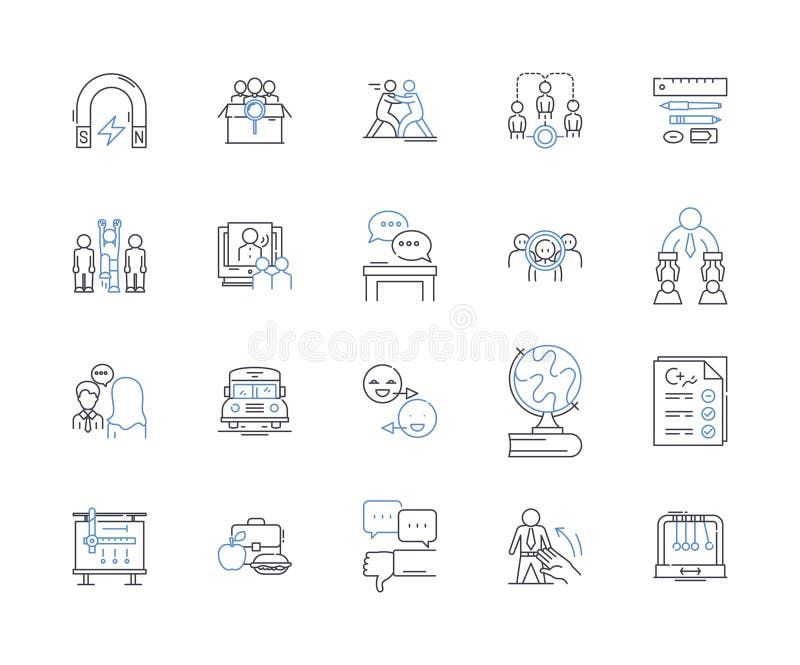 Acquiring Understanding Line Icons Collection. Comprehension, Insight ...