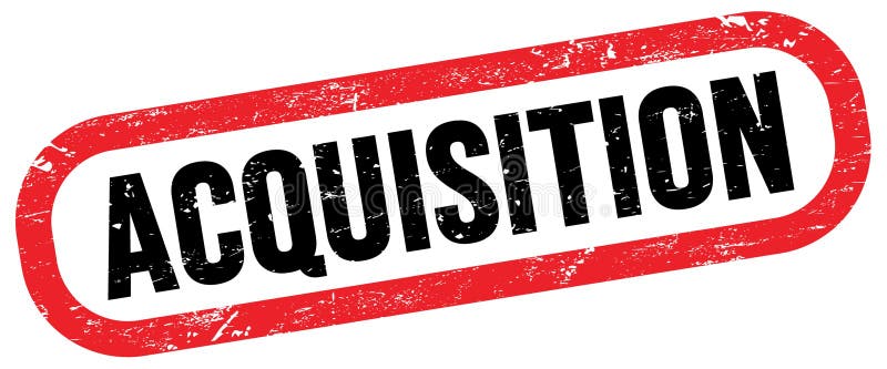 ACQUISITION, Text Written on Red-black Stamp Sign Stock Illustration ...