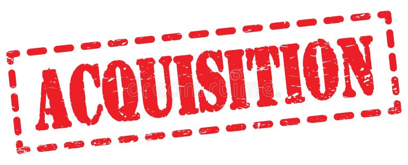ACQUISITION Text Written on Red Stamp Sign Stock Illustration ...