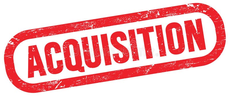 ACQUISITION, Text Written on Red Stamp Sign Stock Illustration ...