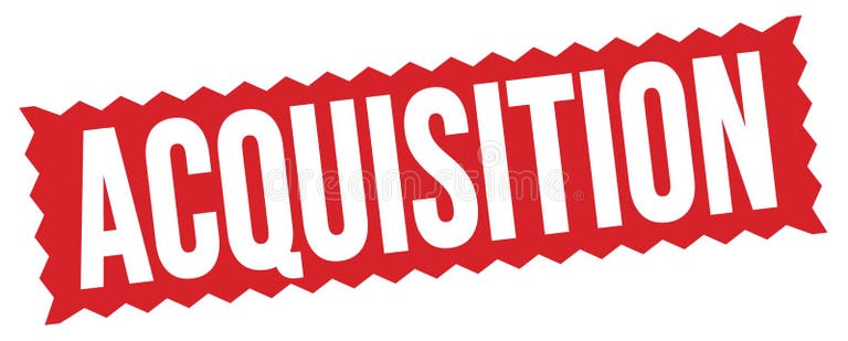 ACQUISITION Text Written on Red Stamp Sign Stock Illustration ...