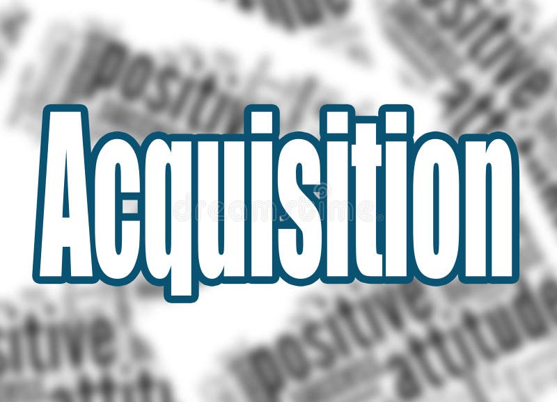 Acquisition Word with Word Cloud Background Stock Illustration ...
