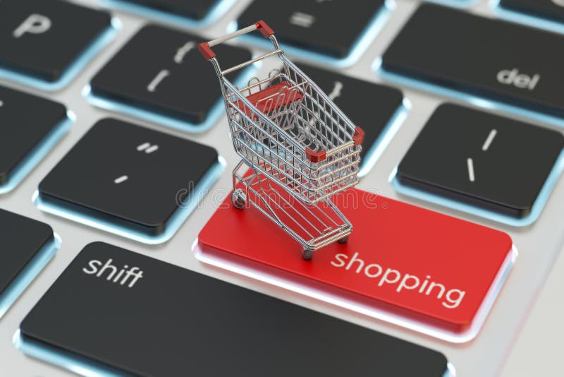 Acquisti Online, Acquisti Via Internet, E-commerce, Concetto Di ...