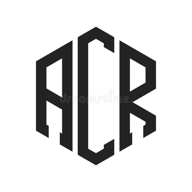 ACR Logo Design. Initial Letter ACR Monogram Logo Using Hexagon Shape ...
