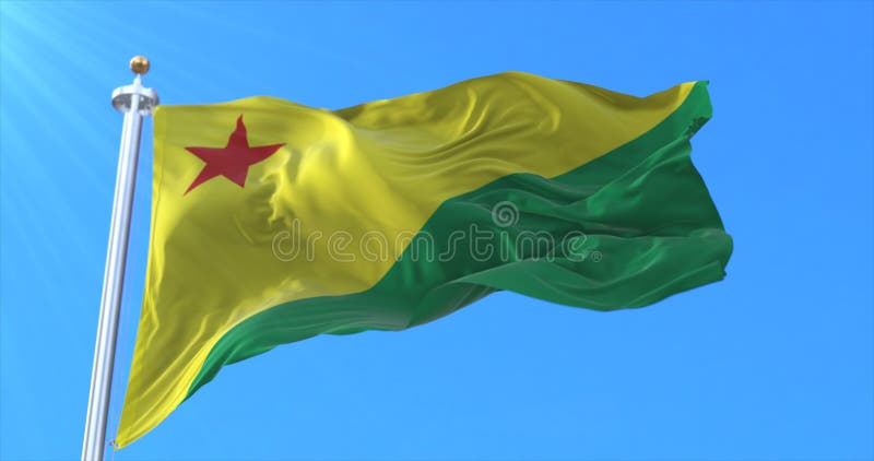 Acre state flag, Brazil stock illustration. Illustration of branco ...