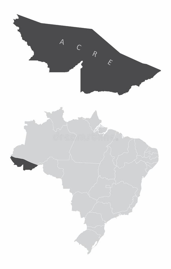 Acre state flag, Brazil stock illustration. Illustration of collection ...