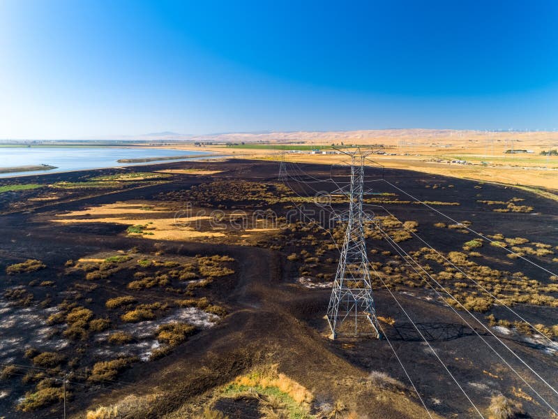 Grant Fire stock image. Image of power, byron, rock - 118092661