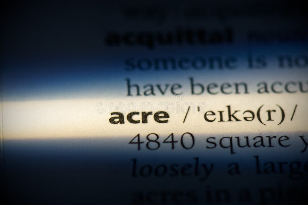 Acre stock photo. Image of minimal, isolated, dictionary - 161577182