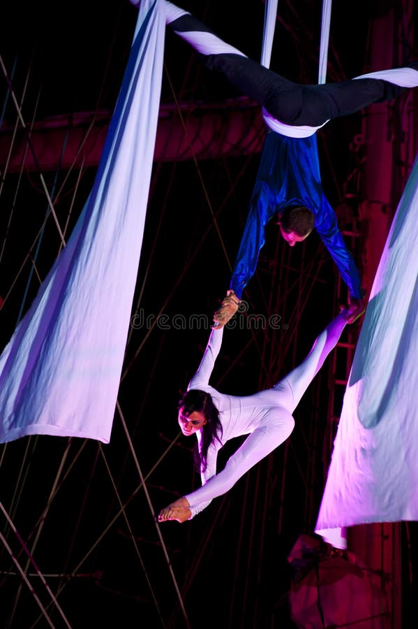 Acrobat editorial stock image. Image of music, female - 15216404