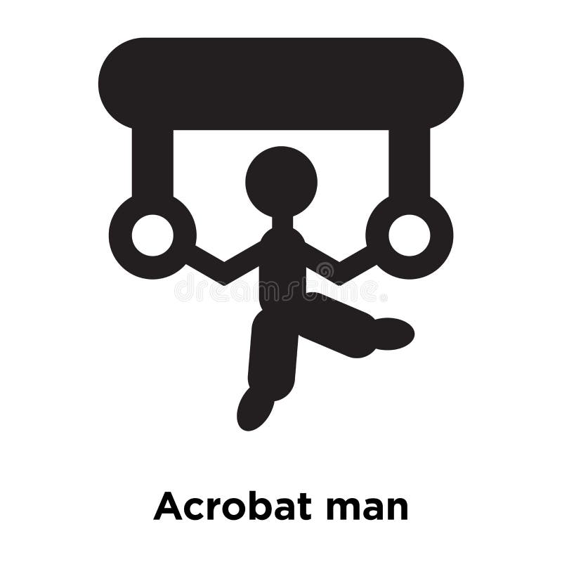 Acrobat Man Concept Vector Linear Icon Isolated on Transparent B Stock ...