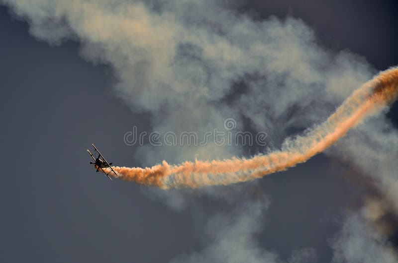 Acrobatic aircraft stock photo. Image of aircraft, dangerous - 63183974