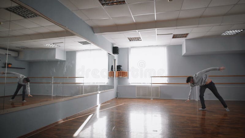 Beautiful Acrobatic Dancer in the Studio Stock Video - Video of inside ...