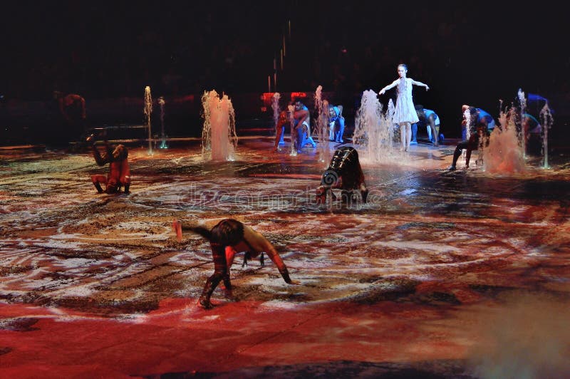 Acrobatic Dancing Stage Performance Editorial Image - Image of swim ...