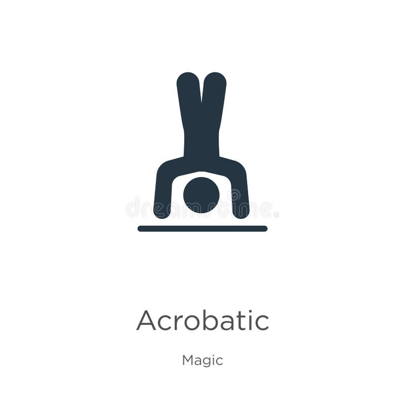 Acrobatic Icon Vector. Trendy Flat Acrobatic Icon from Magic Collection ...