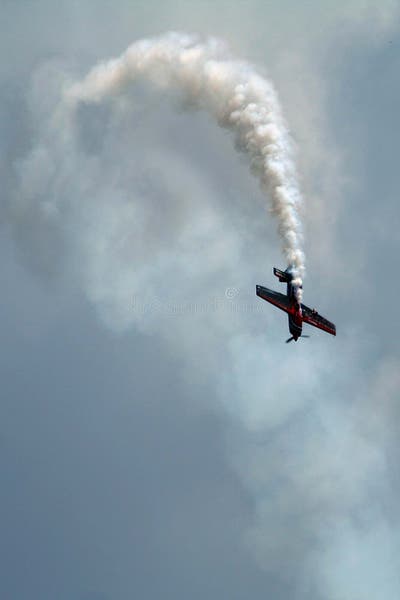 Acrobatic plane stock photo. Image of plane, roll, twist - 5041086