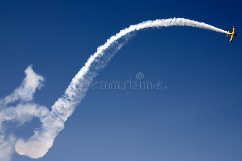 Acrobatic plane in flight stock photo. Image of stunt - 18212384