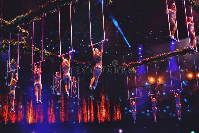 Acrobatic Stage Performance Editorial Stock Image - Image of hong ...