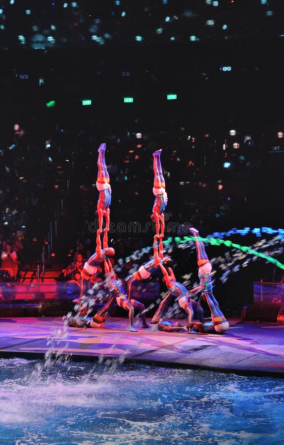 Acrobatic Stage Performance Editorial Stock Image - Image of woman ...