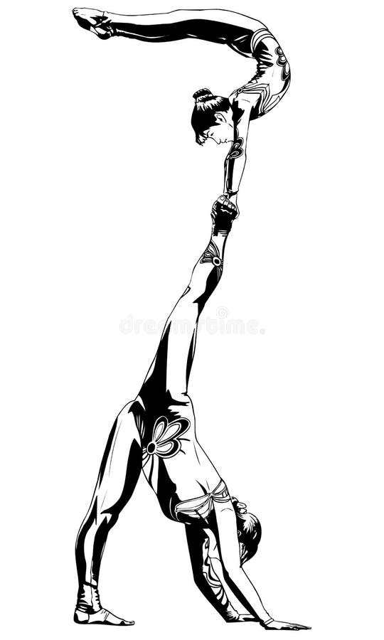 Acrobatics Stock Illustrations – 6,945 Acrobatics Stock Illustrations ...