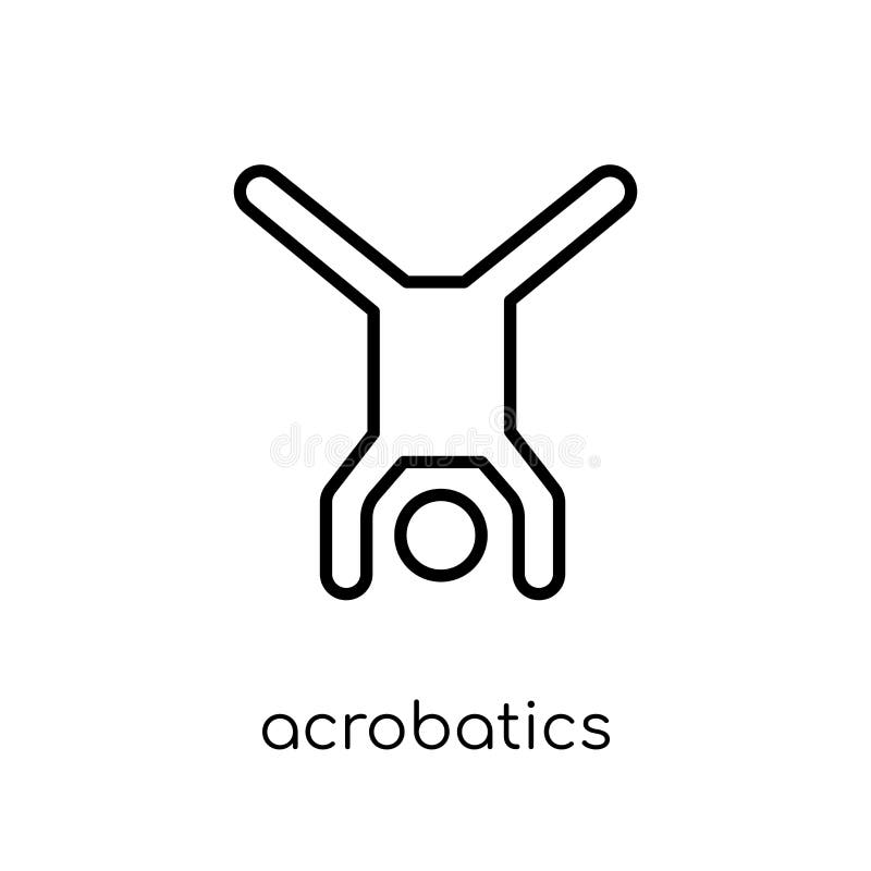 Acrobatics Line Icon Concept. Acrobatics Flat Vector Symbol, Sign ...