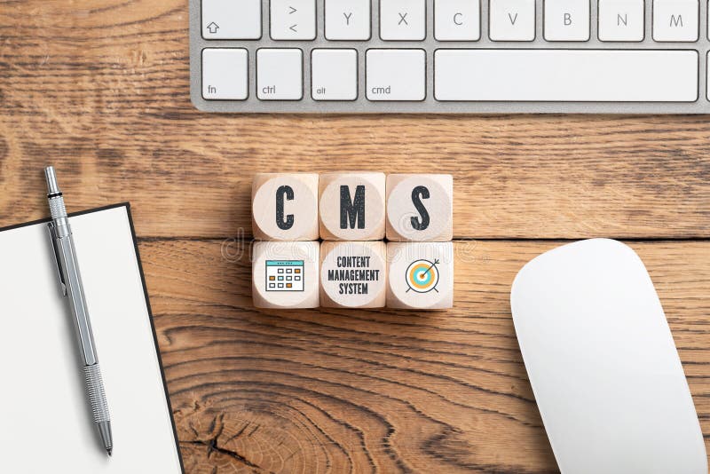 Acronym CMS on Wooden Cubes Stock Image - Image of office, brand: 172981759