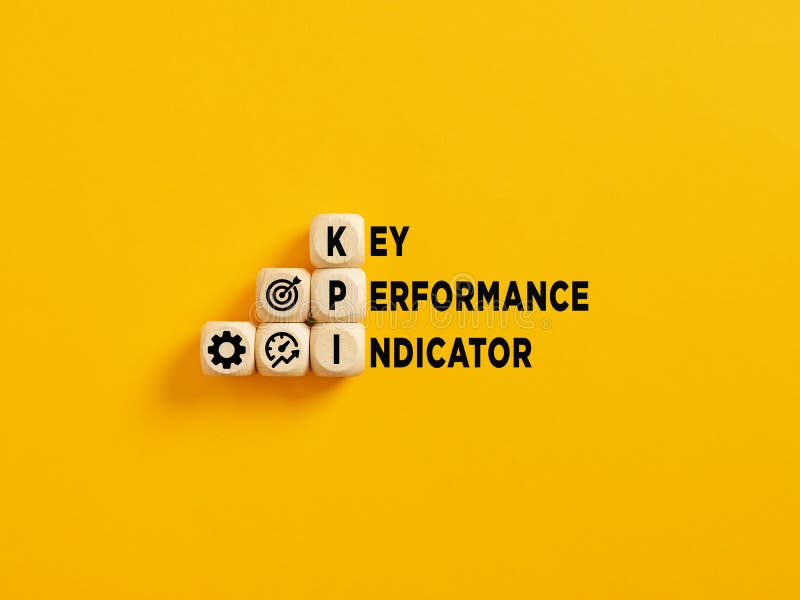 The Acronym Kpi And Key Performance Indicator Text On Wooden Cubes On