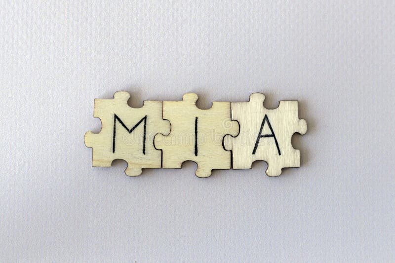 The Acronym MIA, Which Stands for Missing in Action. the Letters ...