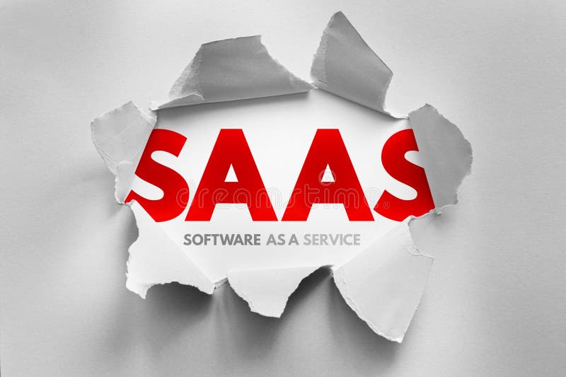 The Acronym SAAS, Standing for Software As a Service, Bursts through ...
