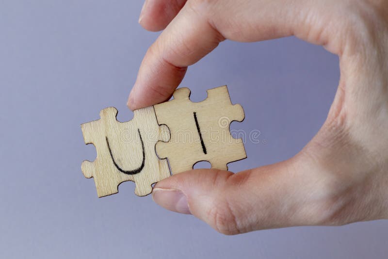 The Acronym UI, Which Stands for User Interface. the Letters Written on ...
