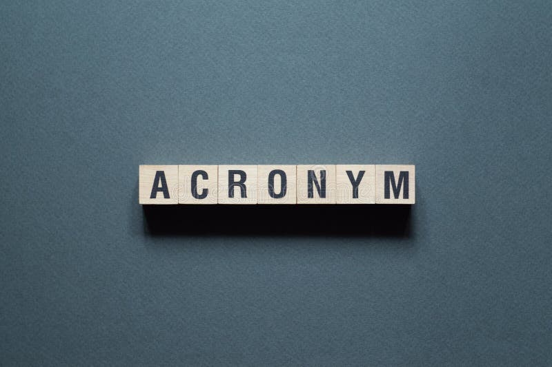 Acronym - Word Concept on Cubes Stock Image - Image of concept, text ...