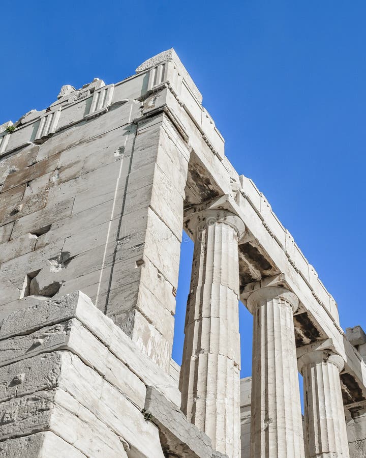 Acroplis Site Architecture Detail, Athens Stock Image - Image of angle ...