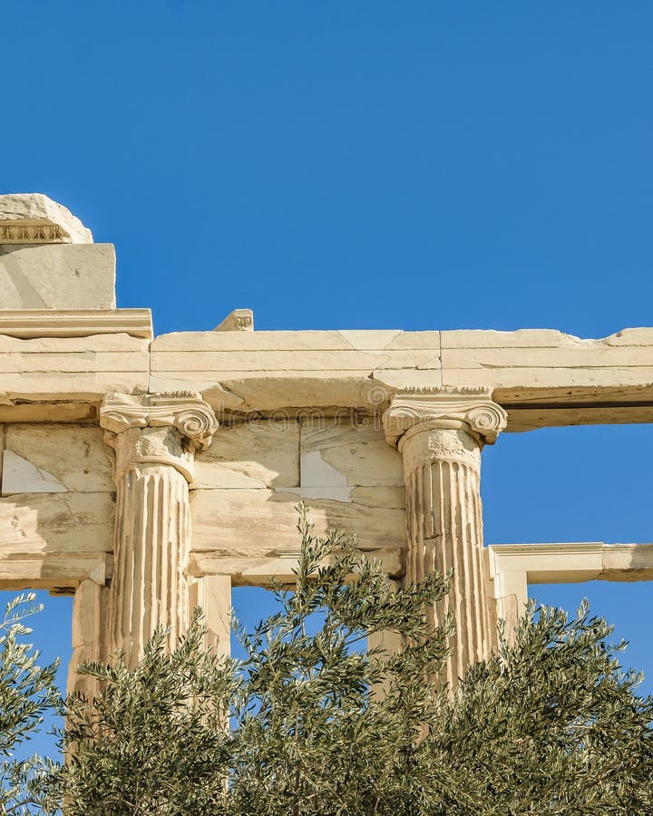 Acroplis Site Architecture Detail, Athens Stock Image - Image of view ...