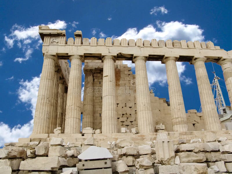 Parthenon Temple stock photo. Image of exterior, architectural - 543630