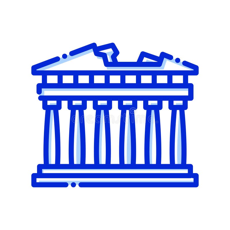 Acropolis, Athens, Greece, Monuments Fully Editable Vector Icons Stock ...