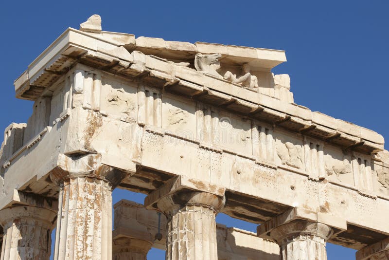Acropolis of Athens. Parthenon Frieze Stock Photo - Image of europe ...