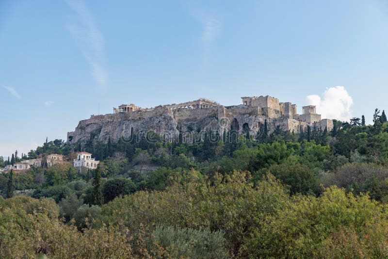 Acropolis of Athens stock photo. Image of green, ancient - 267159046