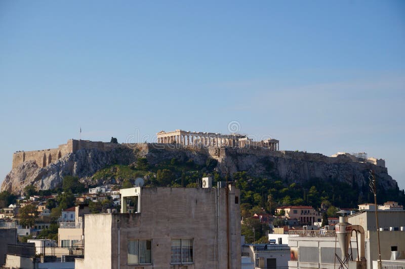 View over the Acropolis stock photo. Image of greek - 101474076