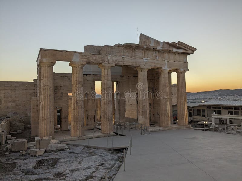 Acropolis Gate stock image. Image of parthenon, olympus - 306284301