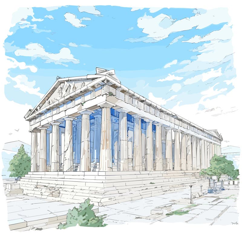 The Parthenon Cartoon