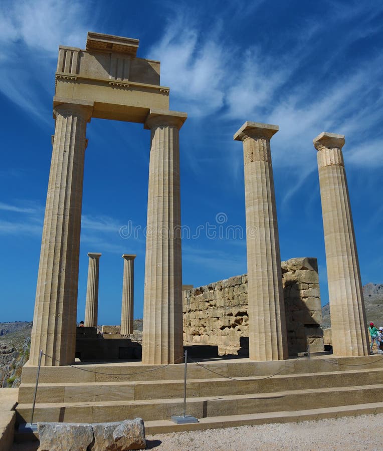Acropolis of Lindos stock photo. Image of greek, civilization - 40997342