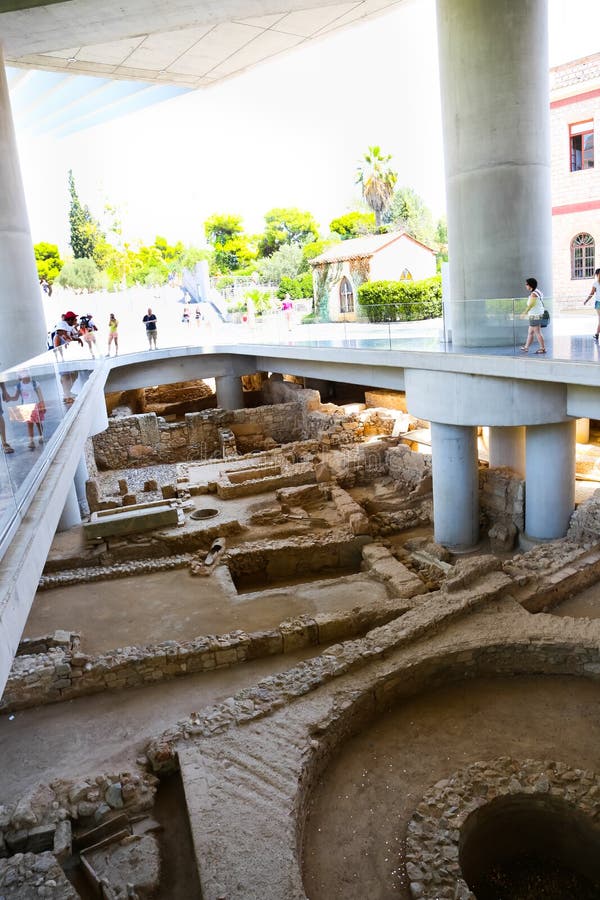 Acropolis Museum, Athens editorial stock photo. Image of areopagitou ...