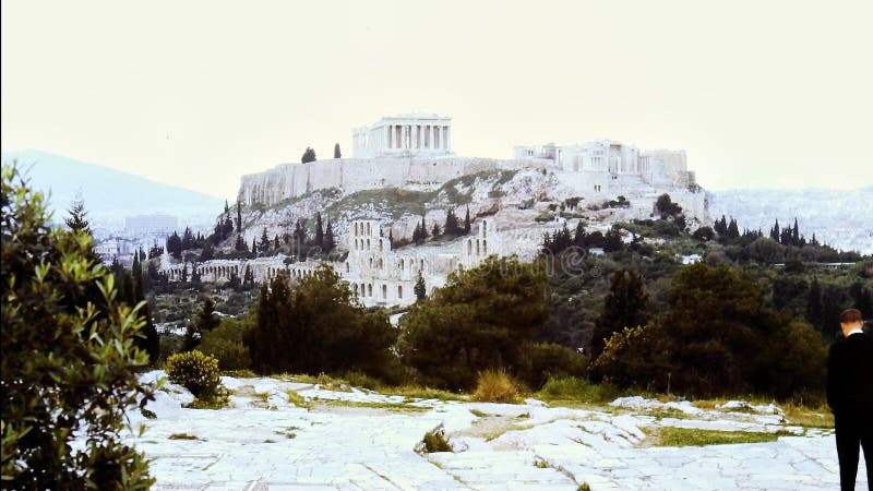 The Acropolis and the Parthenon in Athens, Greece Pictured from a ...