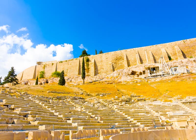 Acropolis rock stock photo. Image of attraction, famous - 40913112